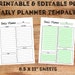Daily Planner Printable PDF Instant Download | Editable PDF Daily ...