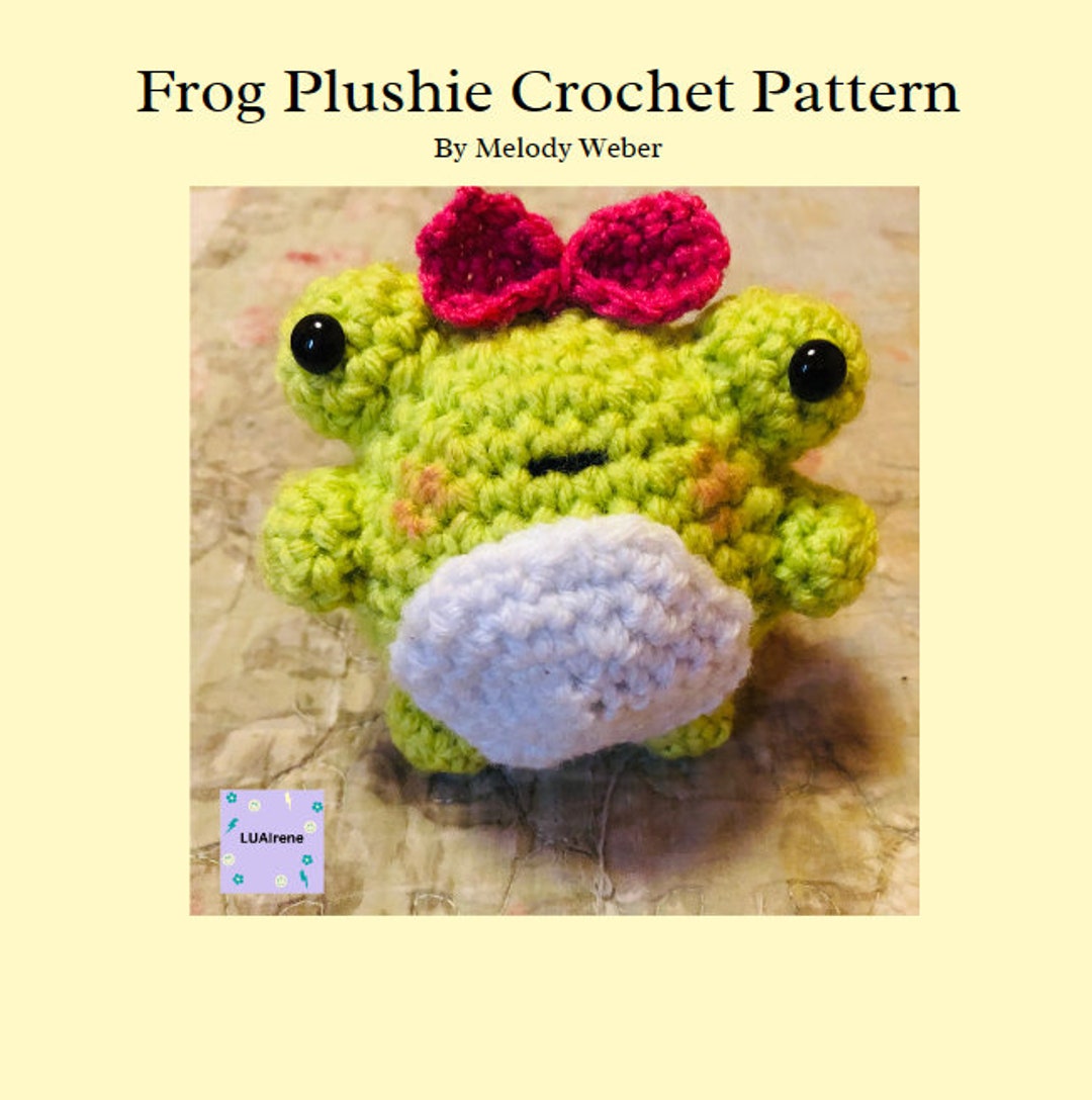 Cute Chubby Frog Plushie Crochet Pattern - Crochet Pattern - Plushie ...