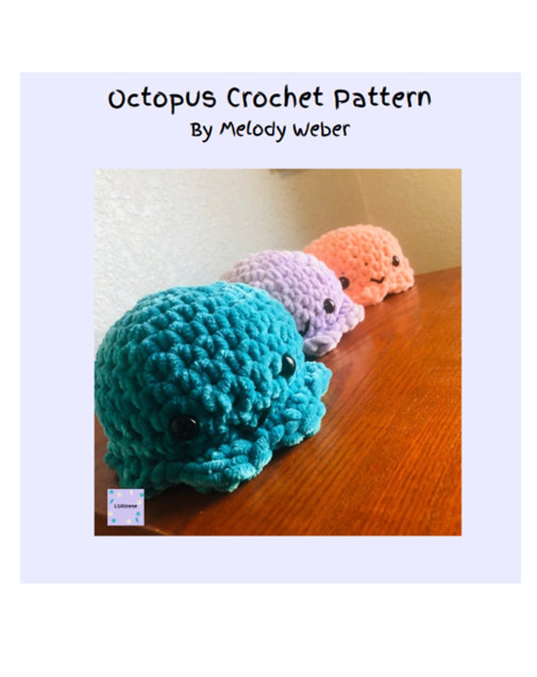 Cute Octopus Crochet Pattern - Digital Download - Crochet Pattern ...