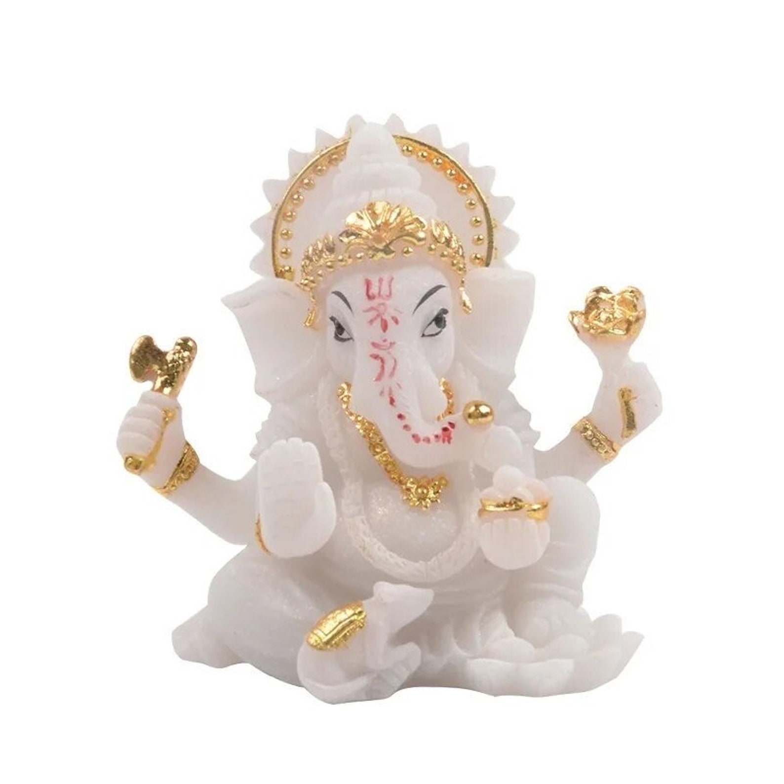 Hand-painted Lord Ganesha Statue - Etsy