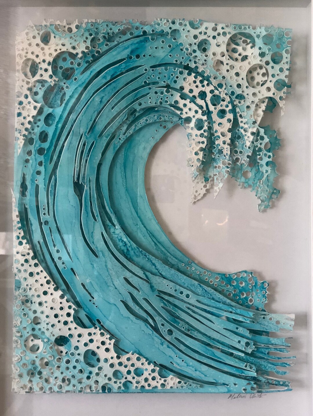 The Wave - Alcohol Ink - Etsy