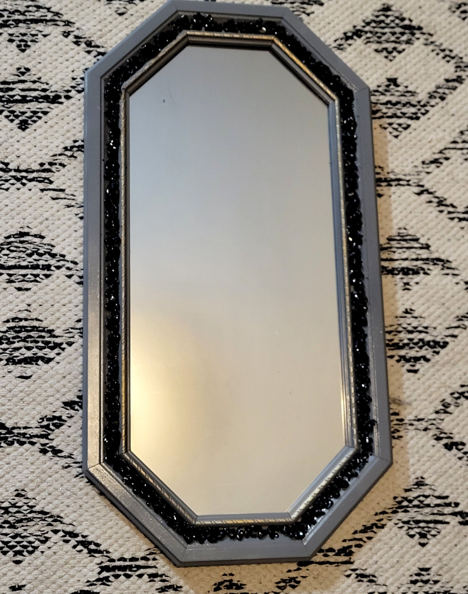 Black Obsidian Mirror Protection Mirror Crystal Painted Mirror Genuine ...