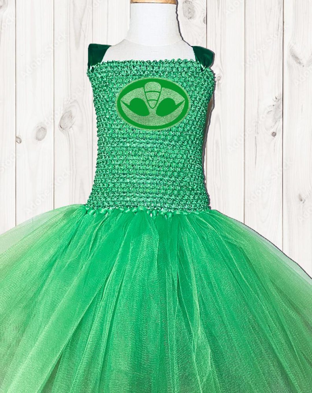 Gecko PJ Masks Tutu Party Dress With Cotton Lined Top - Etsy