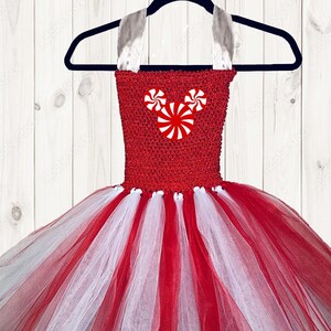 Christmas Peppermint Stripes Holiday Tutu Party Dress With Cotton Lined ...