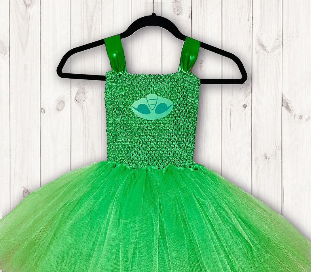 Gecko PJ Masks Tutu Party Dress With Cotton Lined Top - Etsy