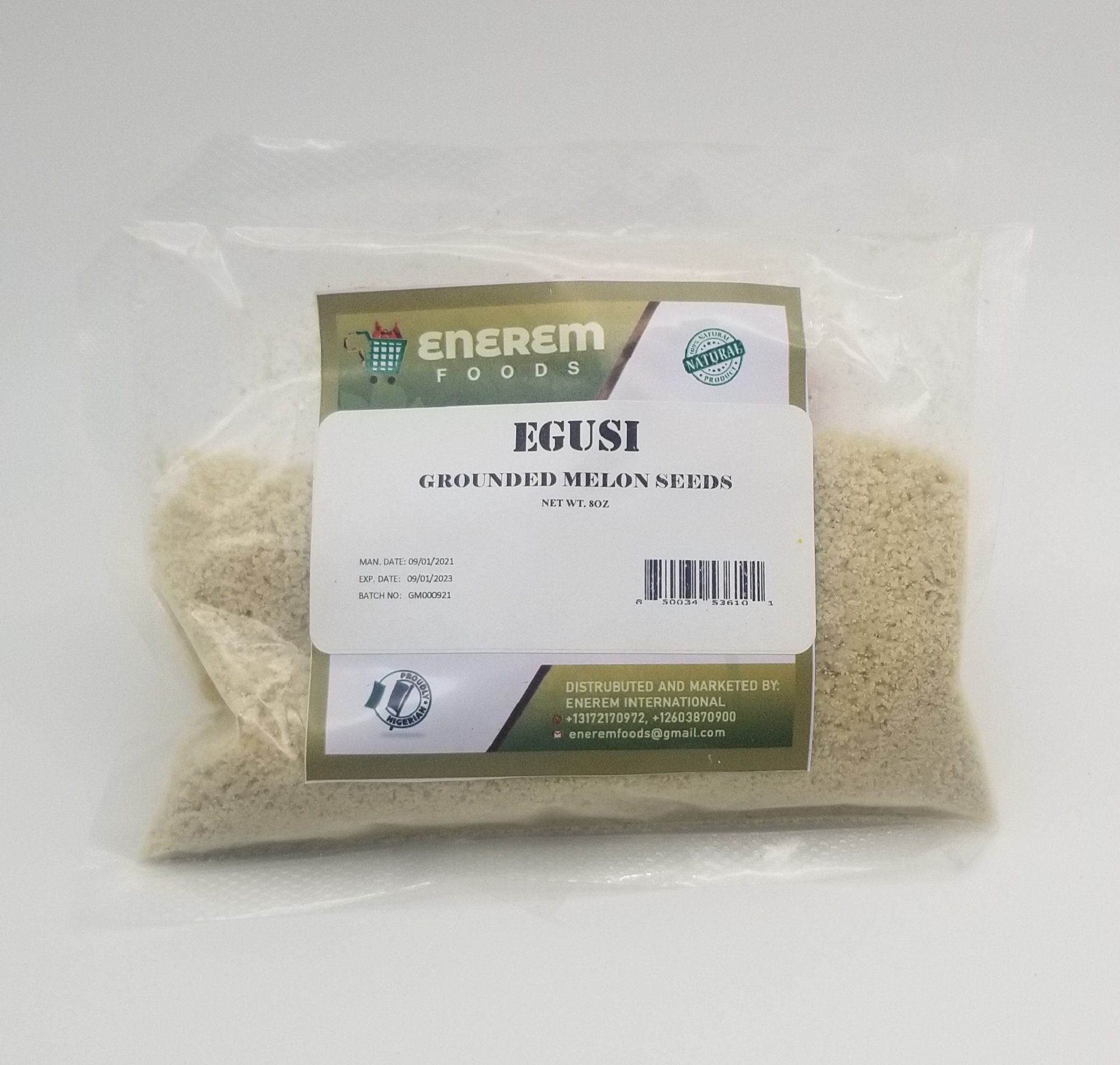 Enerem Egusi / Ground Melon Seeds /agushie / Nigerian Egusi 1lb8oz - Etsy