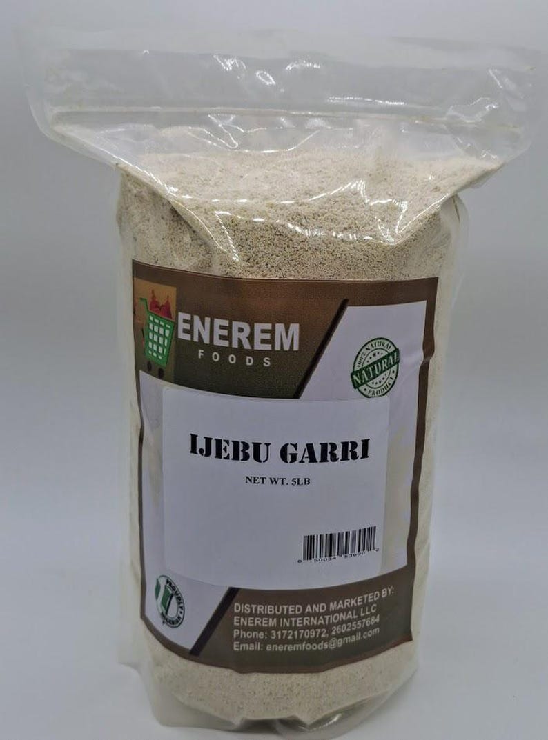 Enerem Ijebu Gari 5lb / Nigerian Garri / Crispy Nigerian Ijebu Gari 5lb ...