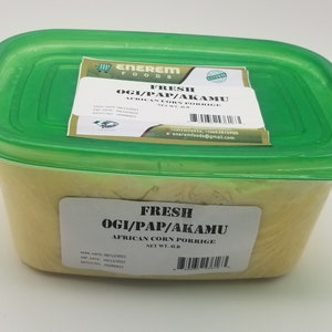 Enerem Ogi / Akamu / Fresh Raw Pap 4lb - Etsy