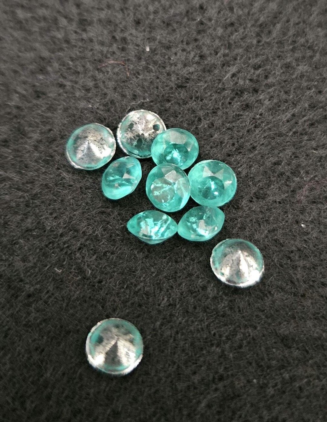 Vintage Glass Teal 6MM Rhinestones 10pc/50pc/100pc - Etsy