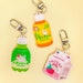 Konbini Drinks Keychain, Kawaii Japanese Acrylic Charm - Etsy