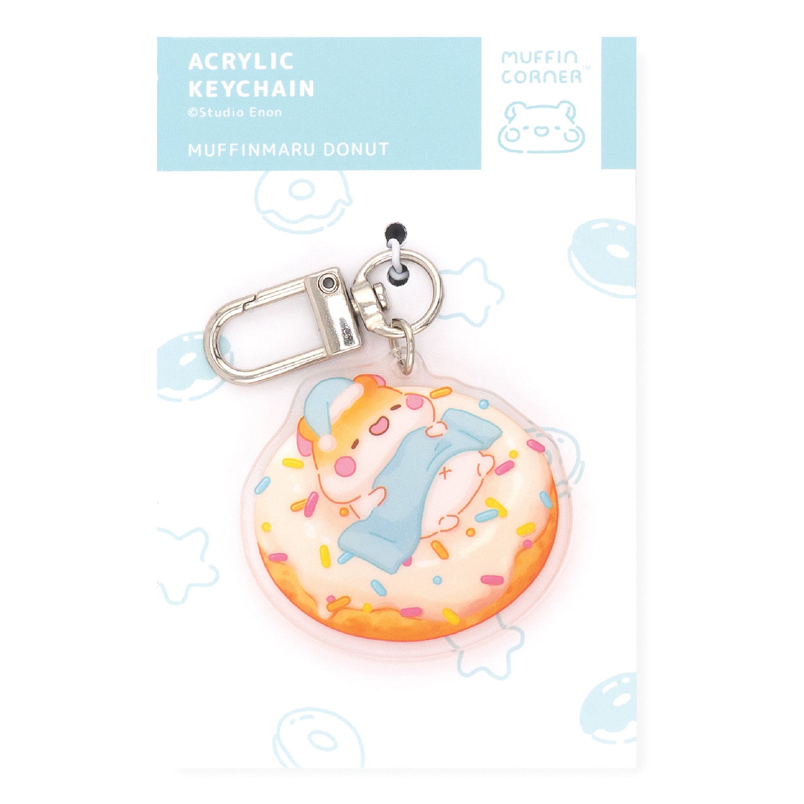 Cute Muffinmaru Donut Keychain, Kawaii, Muffin Corner Sweet Dreams ...