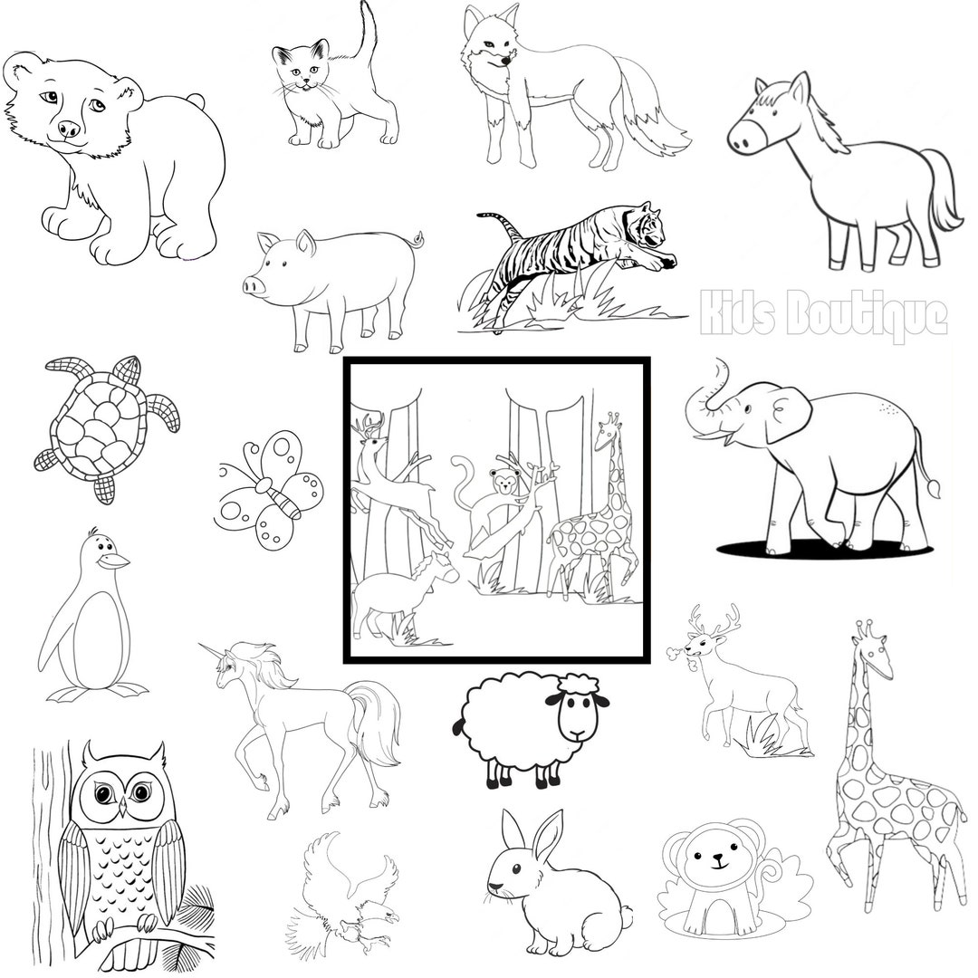 Toddler Coloring Pages: Cute Animal Coloring Pages for Kids | Kids ...