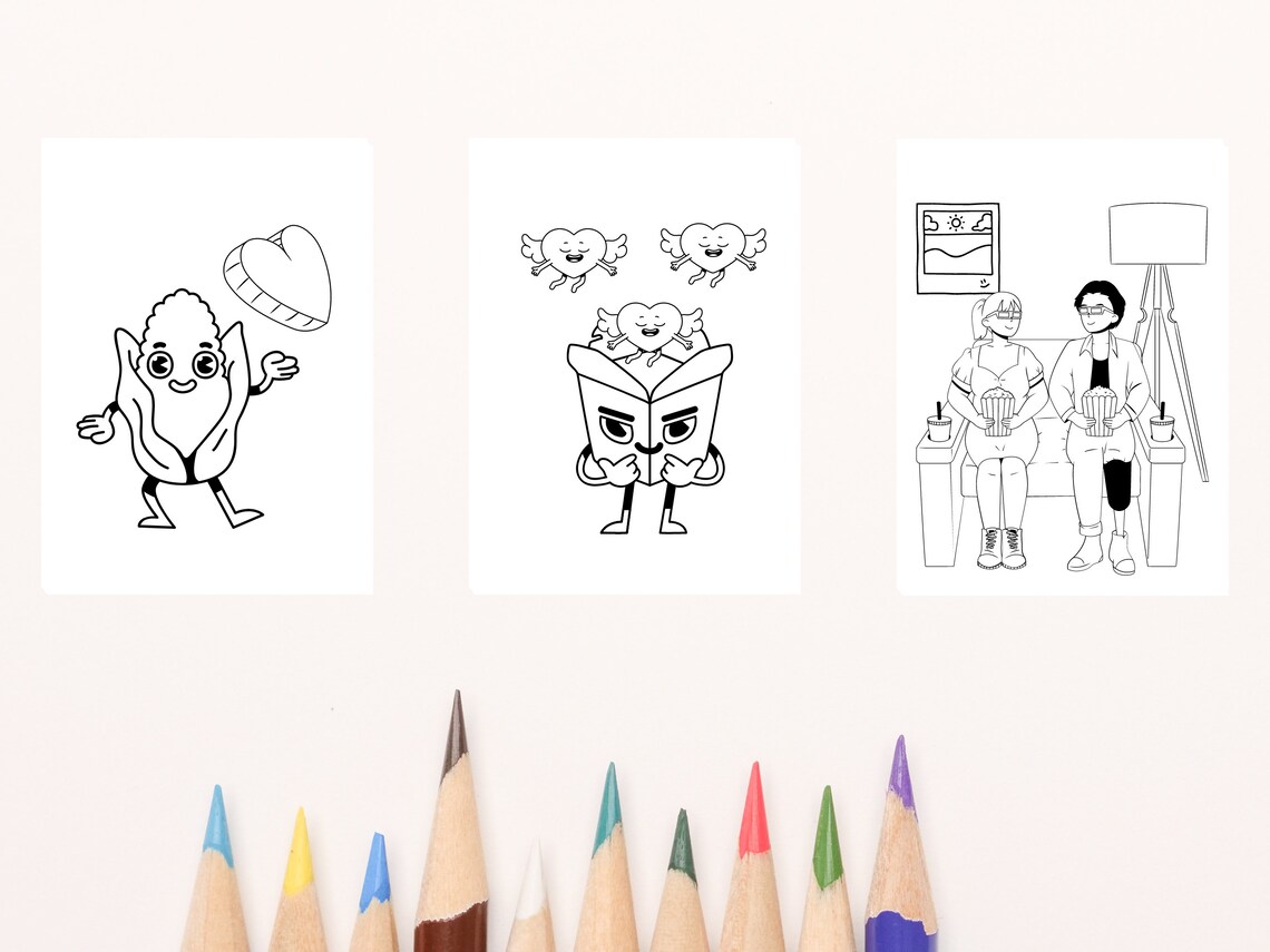 Valentines Day Coloring Pages, Coloring Sheets for Kids, Cute Coloring ...