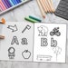 26 Printable Alphabet Coloring Pages Worksheets for Kids| Preschool ...