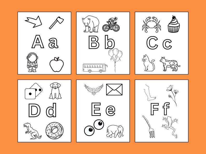26 Printable Alphabet Coloring Pages Worksheets for Kids| Preschool ...