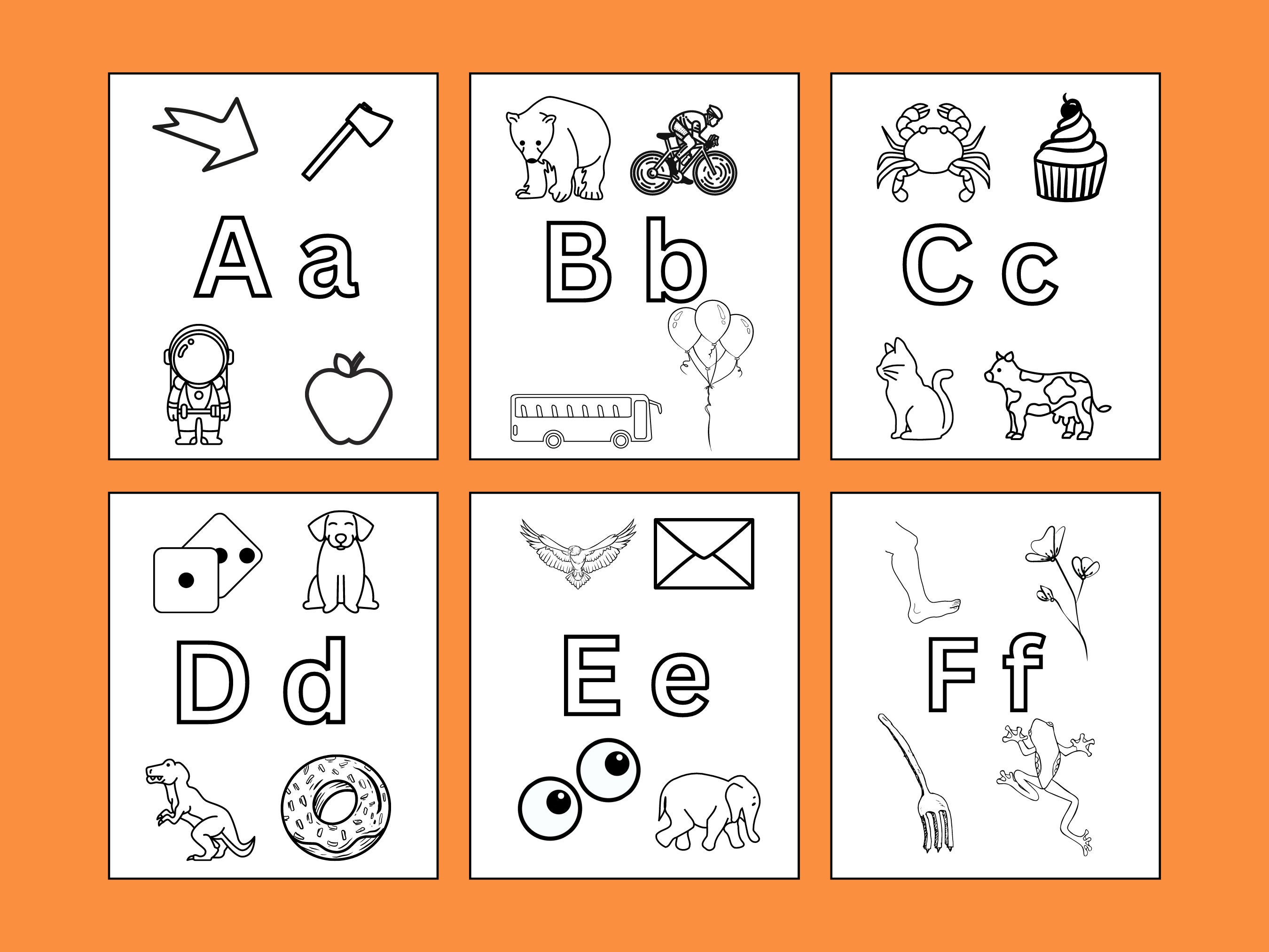 26 Printable Alphabet Coloring Pages Worksheets for Kids| Preschool ...