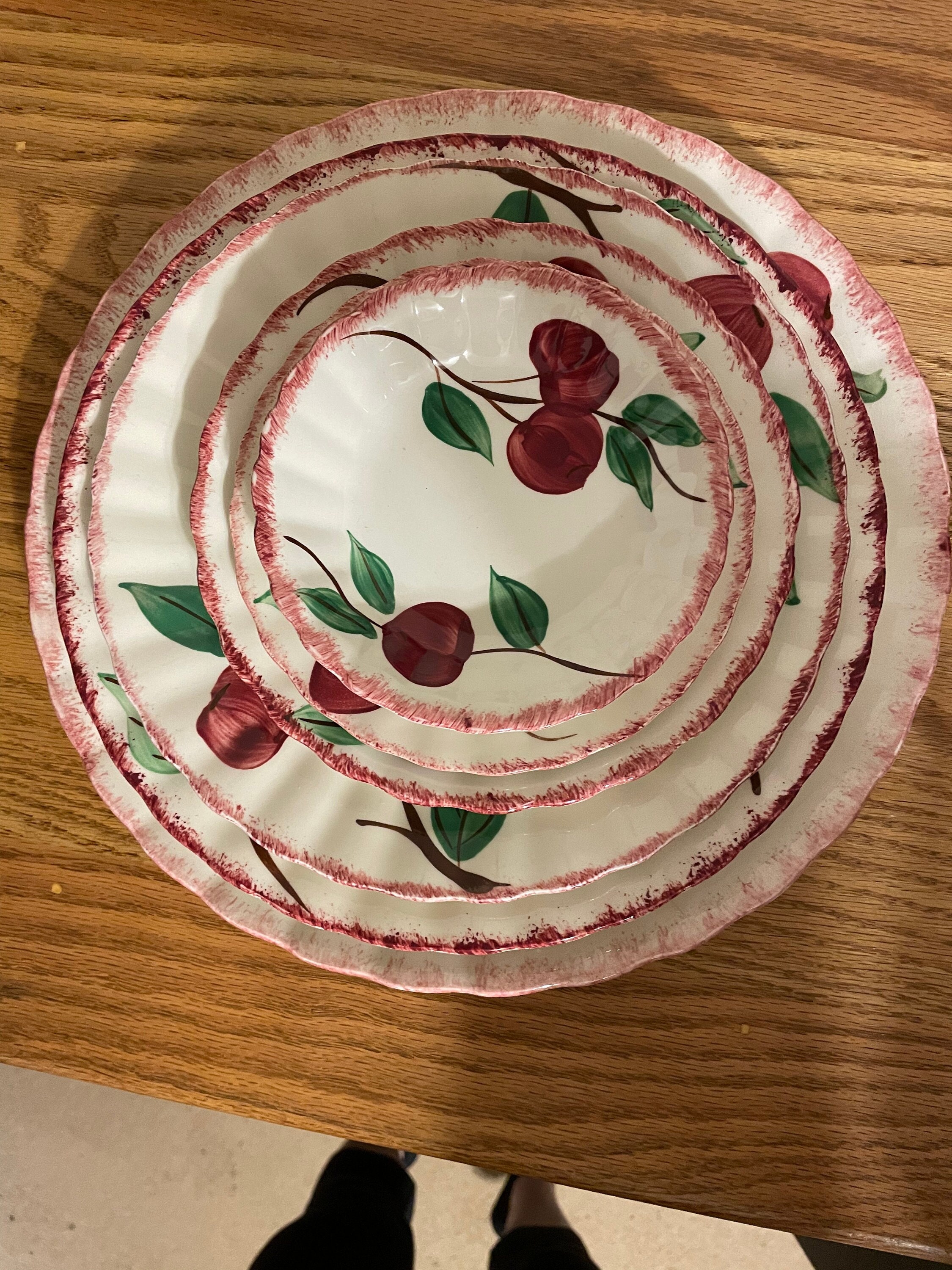 Used Vintage Blue Ridge Southern Pottery Crab Apple - Etsy