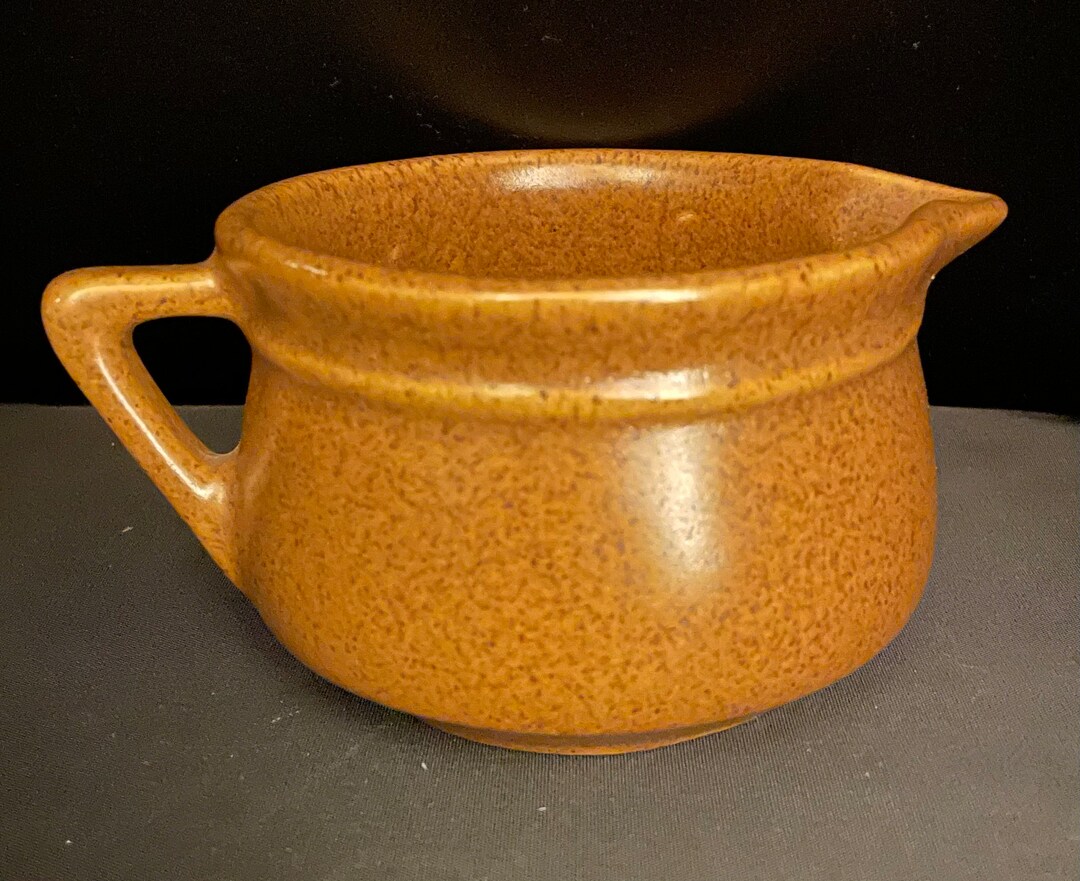 Monmouth Western Pottery Mojave Brown Maple Leaf CREAMER Pitcher - Etsy
