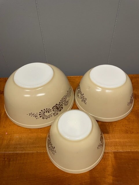 Pyrex 3 Piece Nesting Bowl Set - Etsy