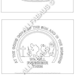 DXF File ANZAC Memorial Signs Digital File Only - Etsy