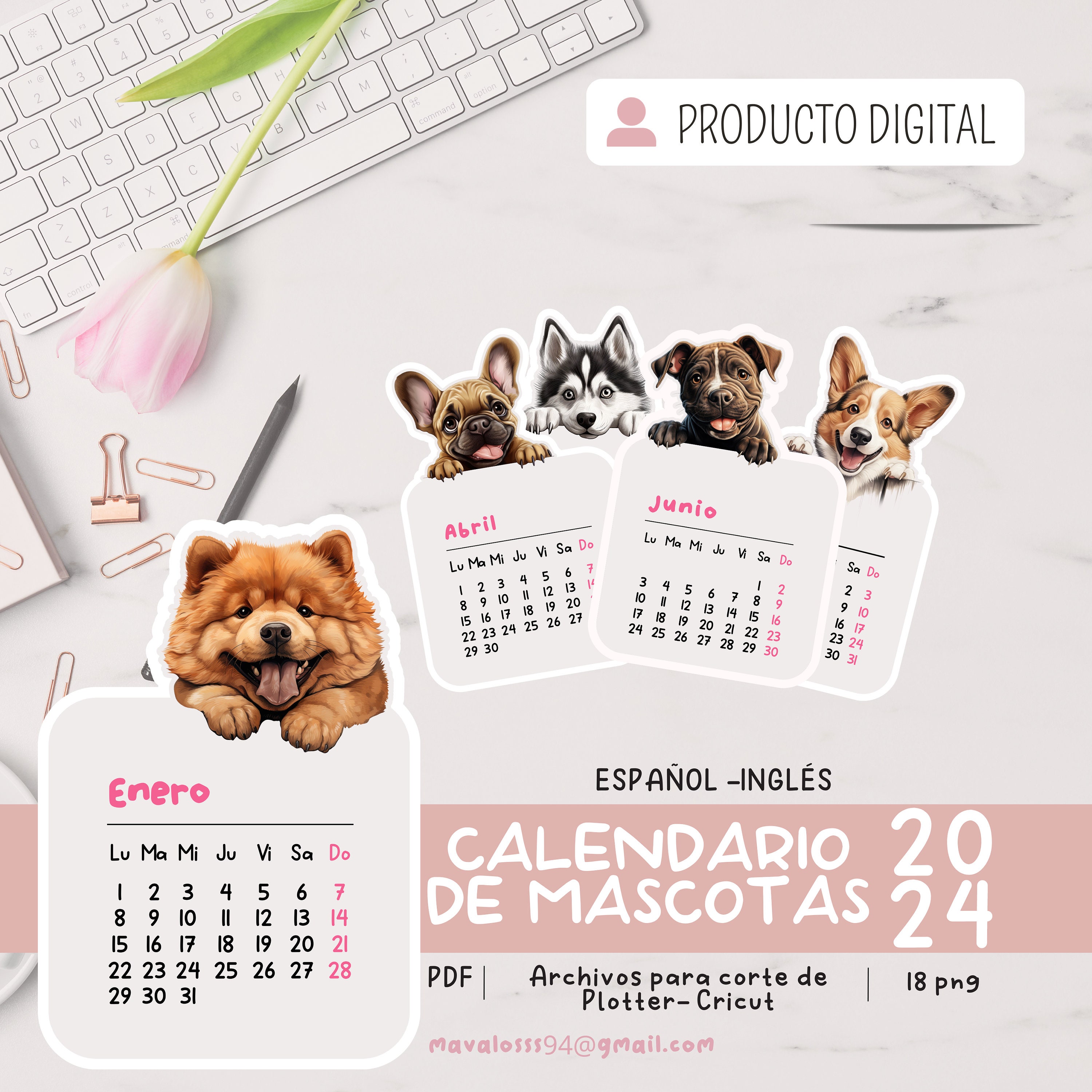 2024 PETS CALENDAR - Etsy