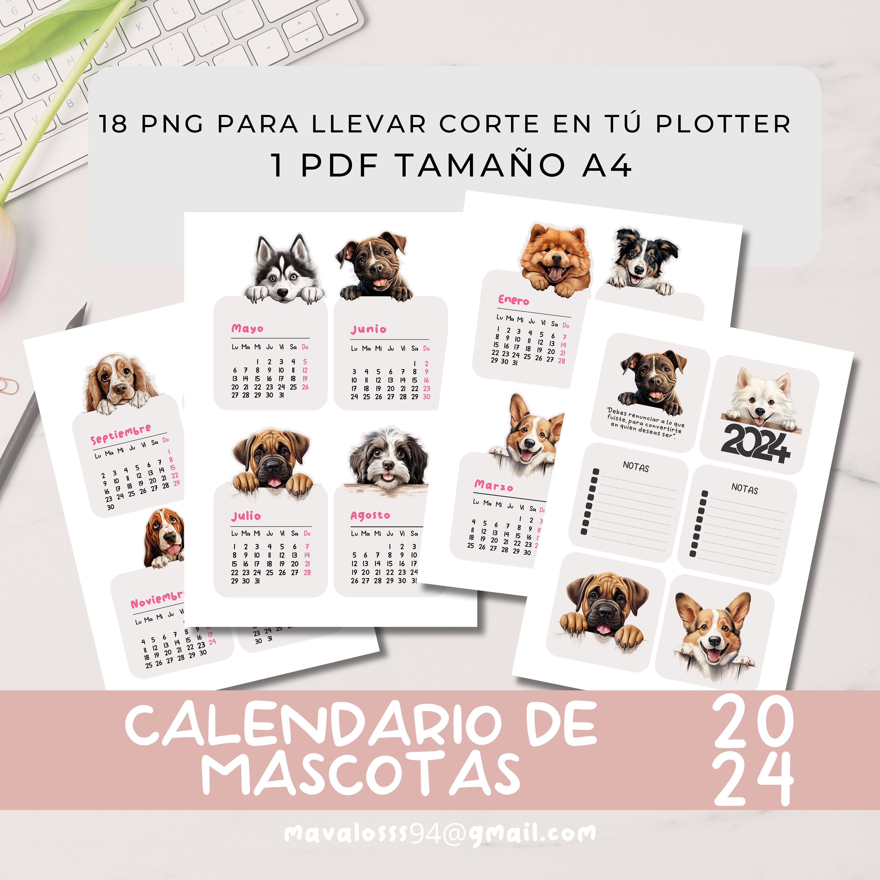 2024 PETS CALENDAR - Etsy