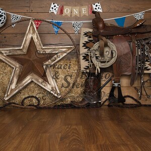 Cowboy, Western Digital Background, Birthday, First Birthday, Digital ...