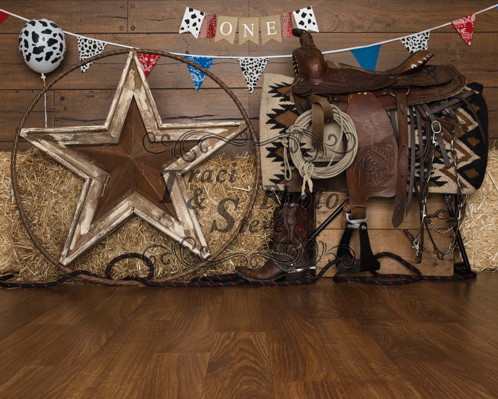 Cowboy, Western Digital Background, Birthday, First Birthday, Digital ...