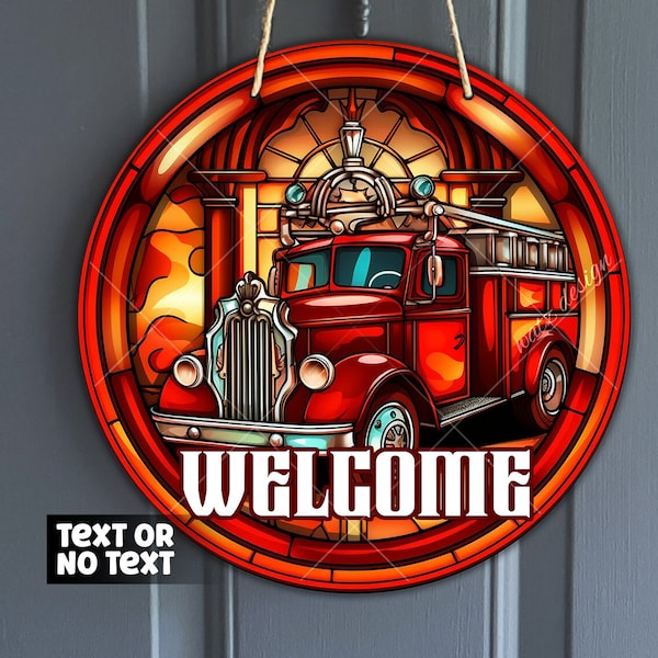 Firefighter Stained Glass - Etsy