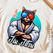 Jiu Jitsu Cat Png, Bjj Cat in Shades Sublimation Design, Train ...