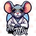 Jiu Jitsu Mouse Png, Bjj Rodent Sublimation Design, Train Brazilian Jiu ...