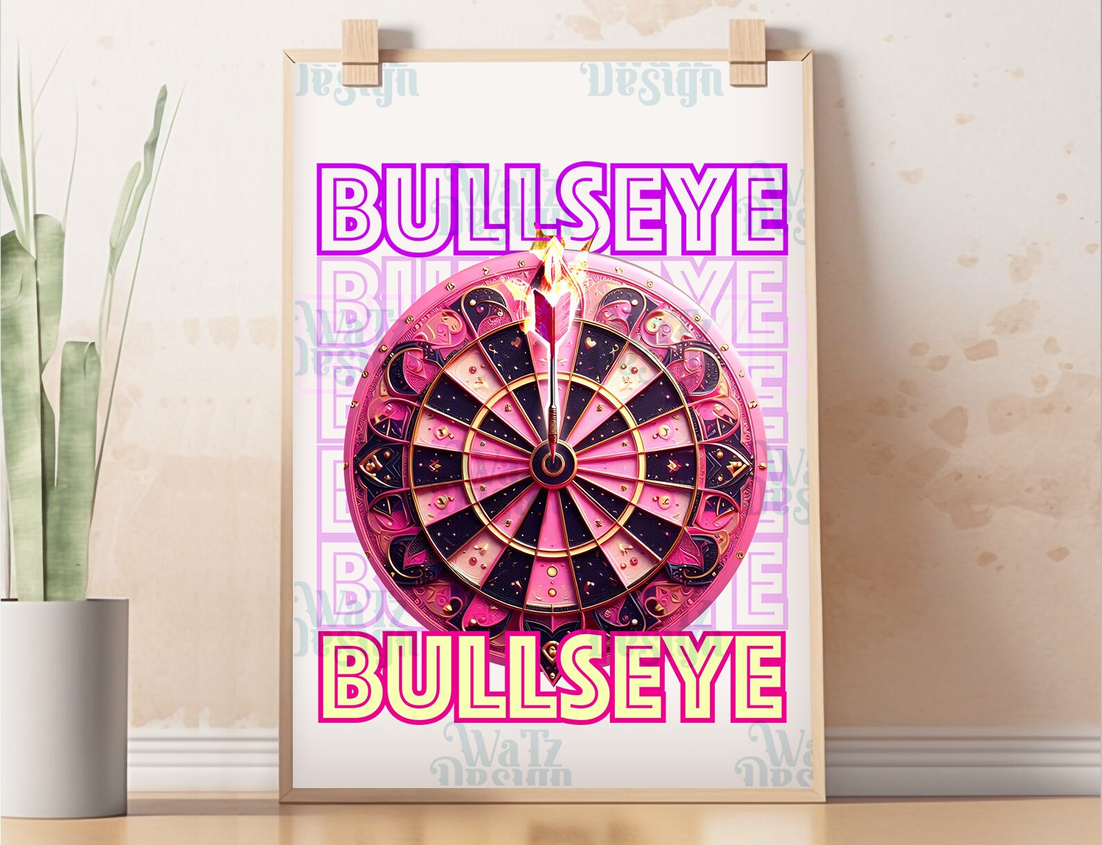 Bullseye Pink Dart Board Png, Flaming Pink Dart Png, Hot Pink Dartboard ...