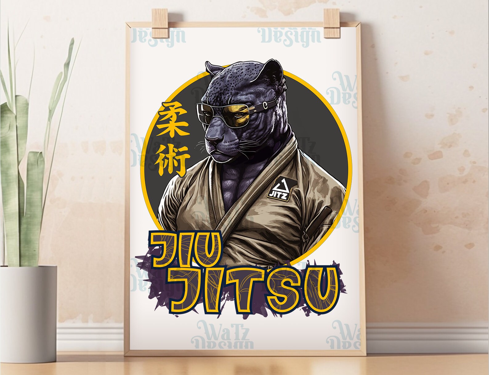 Jiu Jitsu Cat Png, Bjj Cat in Shades Sublimation Design, Train ...