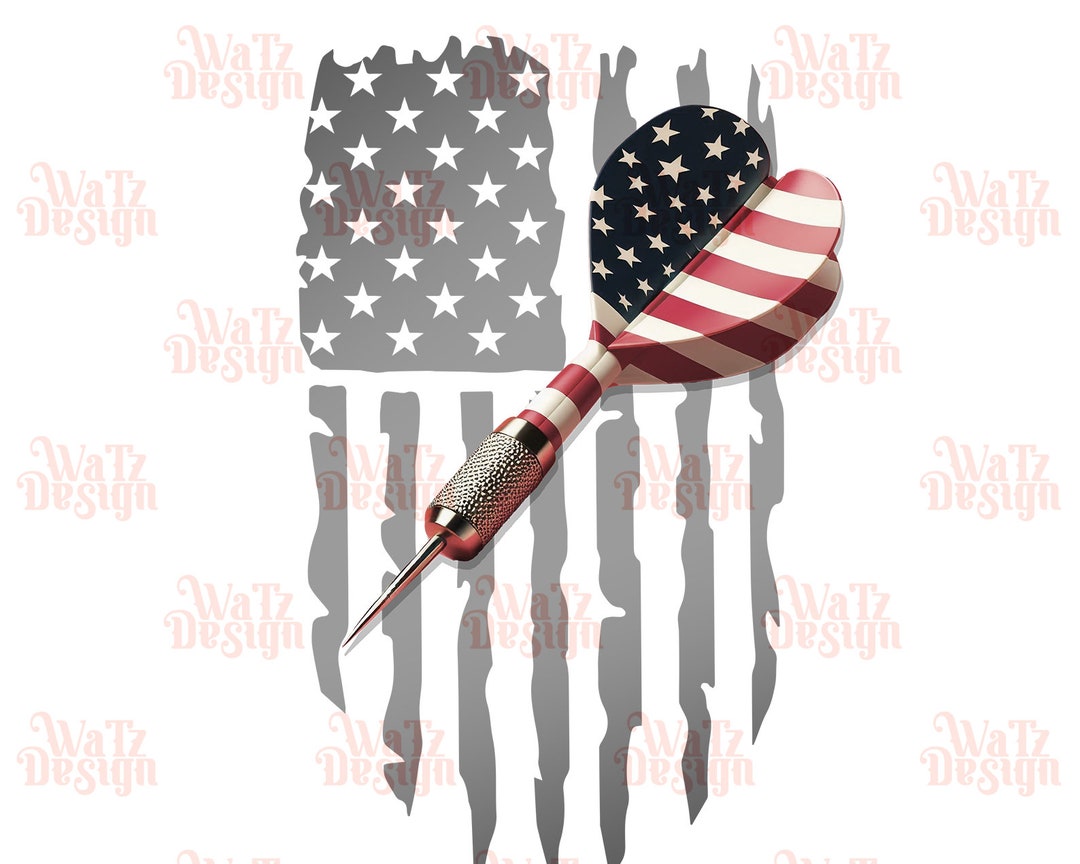 Patriotic Darts Png, American Flag Dart Sublimation Design, Red White ...