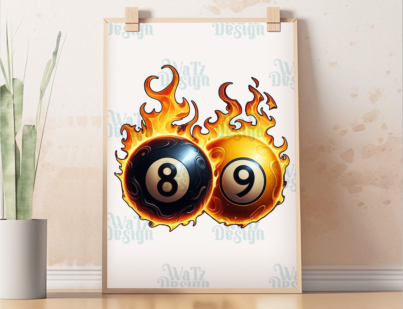 Flaming 8 Balls Png, Flaming Billiards Balls Sublimation Design, Eight ...