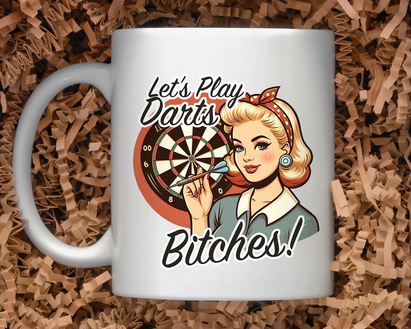 Let's Play Darts Bitches PNG, Fun Retro Darts Sublimation Design, Darts ...