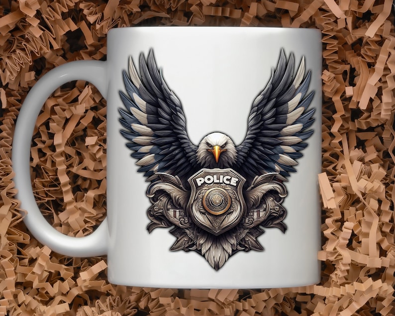 Police Eagle With Badge PNG | Law Enforcement Eagle Emblem Png | Thin ...