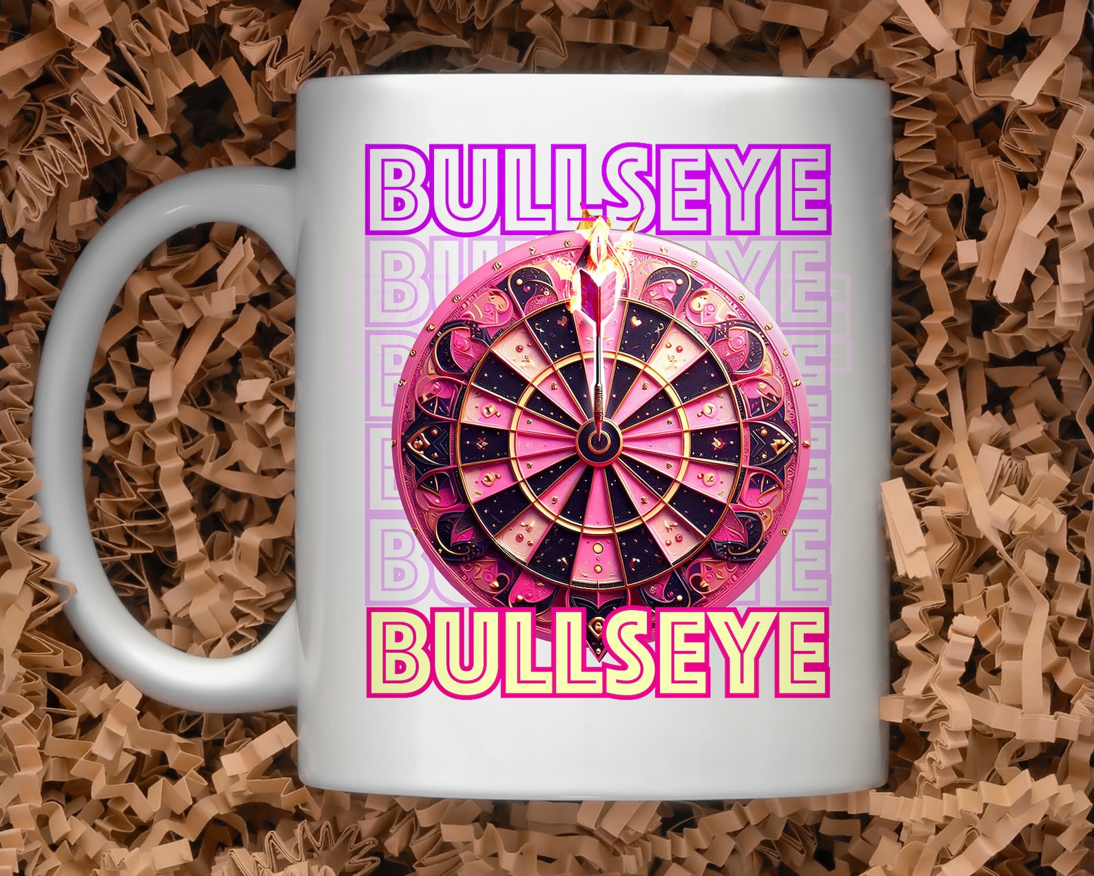 Bullseye Pink Dart Board Png, Flaming Pink Dart Png, Hot Pink Dartboard ...