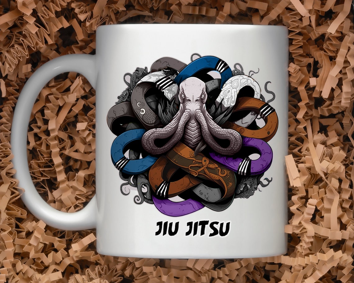 Jiu Jitsu Belts Octopus Png, All Belts Octopus Bjj Design, Jitz Squid ...