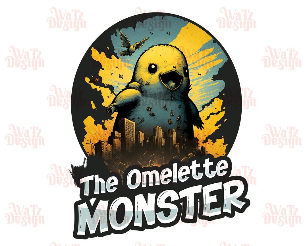 Gigantic Chick- the Omelette Monster Png, Mega Yellow Peep Creature ...