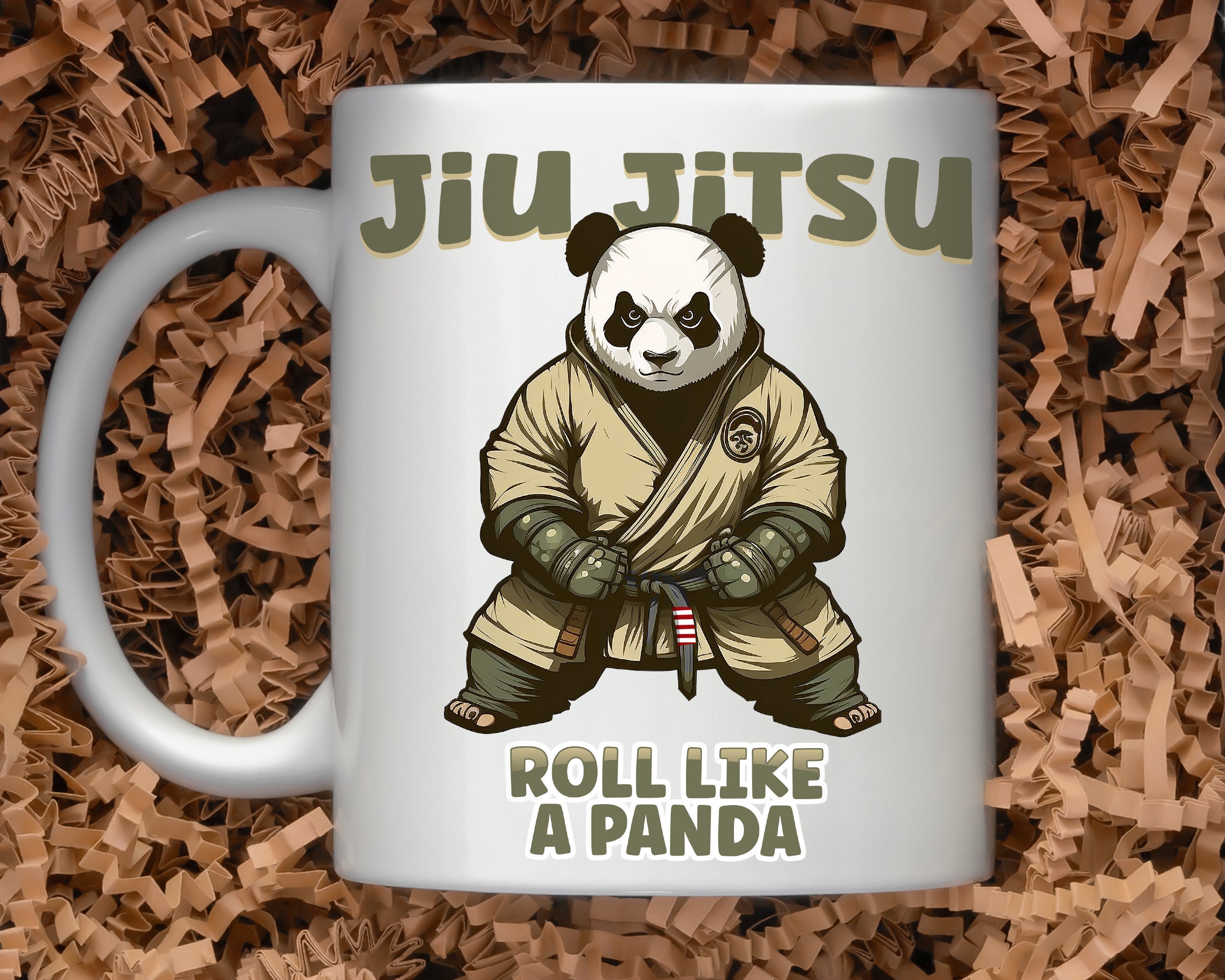 Jiu Jitsu Roll Like a Panda Png, Panda in a Jungle Gi Bjj Design ...