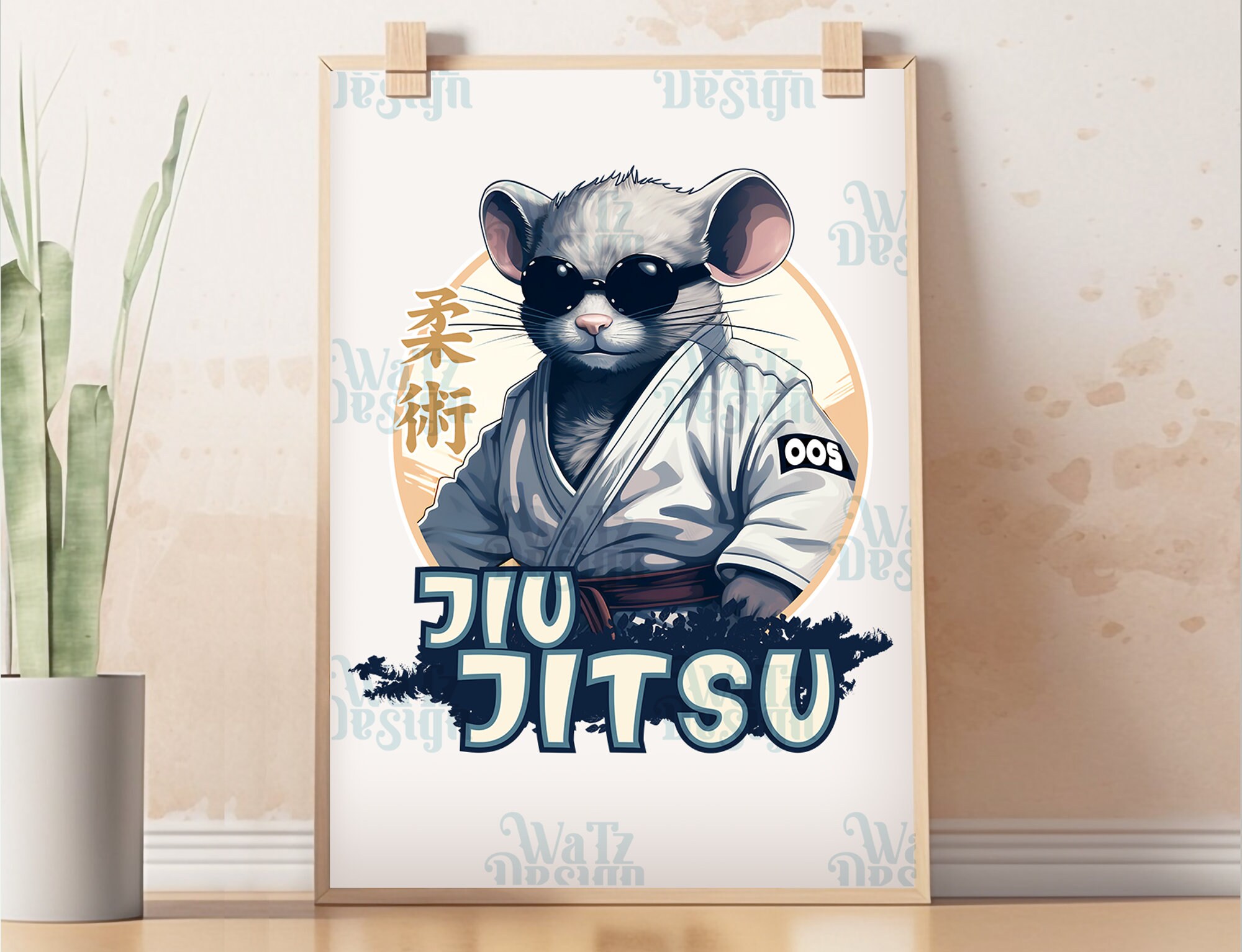 Jiu Jitsu Mouse Png, Bjj Rodent Sublimation Design, Train Brazilian Jiu ...