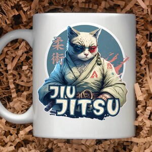Jiu Jitsu Cat Png, Bjj Cat in Shades Sublimation Design, Train ...