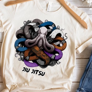 Jiu Jitsu Belts Octopus Png, All Belts Octopus Bjj Design, Jitz Squid ...