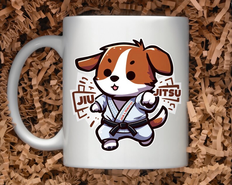 Jiu Jitsu Dog PNG - Puppy Brazilian Jiu Jitsu BJJ Design - Jitz Action ...
