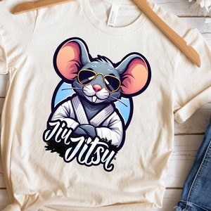 Jiu Jitsu Mouse Png, Bjj Rodent Sublimation Design, Train Brazilian Jiu ...