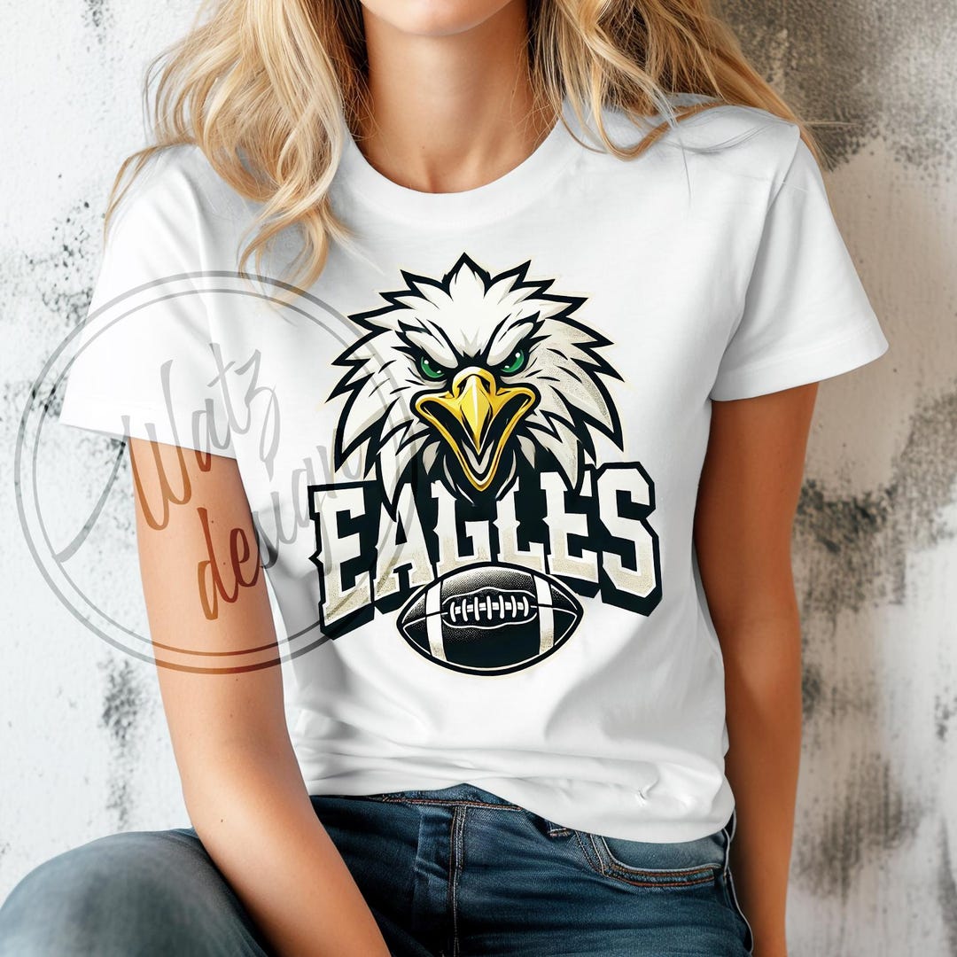 Eagles Football PNG | Fierce Eagle Head With Football Design | Sports ...