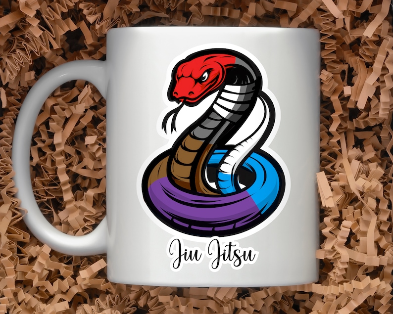 Jiu Jitsu Snake Belt Colors Sublimation Design, Viper Belt Jiu Jitsu ...