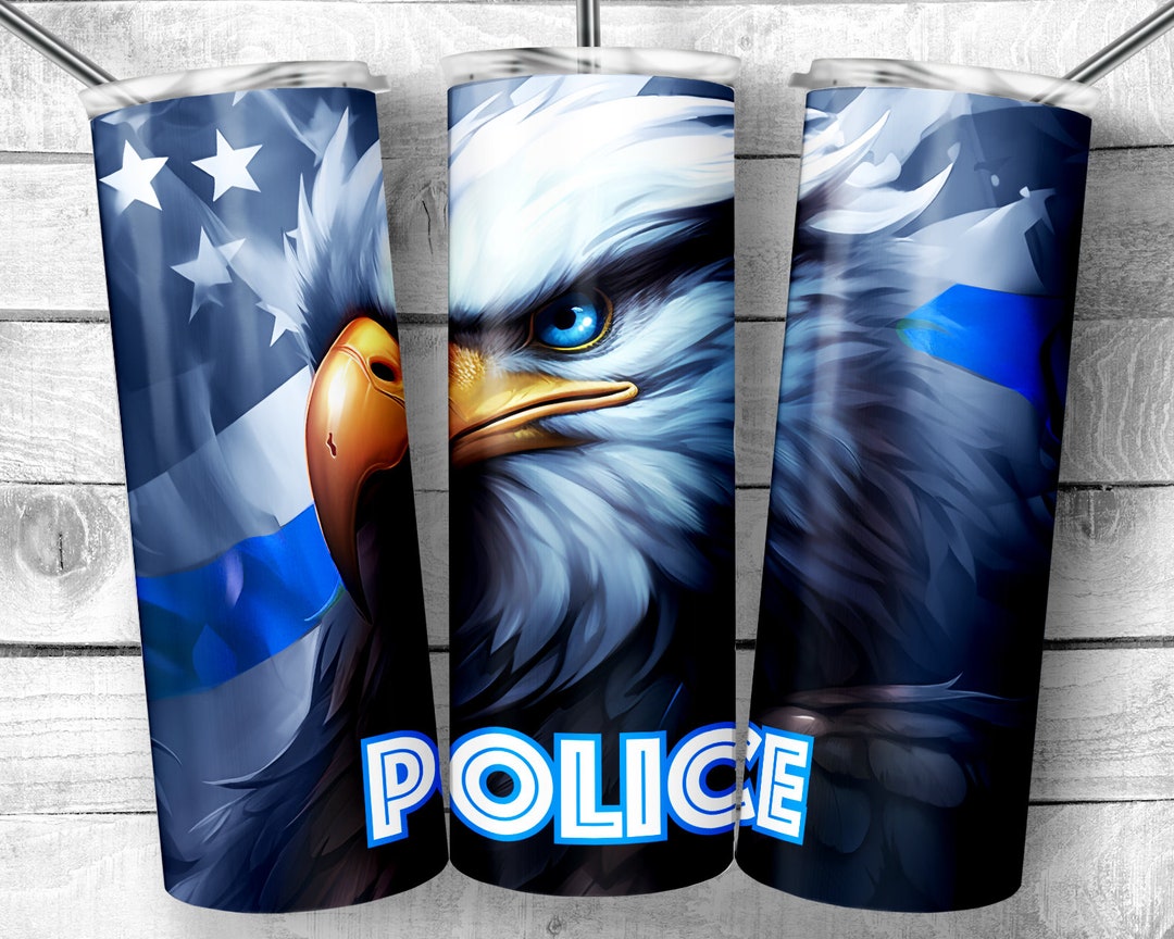 Police Eagle Design, Police Emblem 20oz Skinny Tumbler Design | Eagle ...