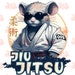 Jiu Jitsu Mouse Png, Bjj Rodent Sublimation Design, Train Brazilian Jiu ...